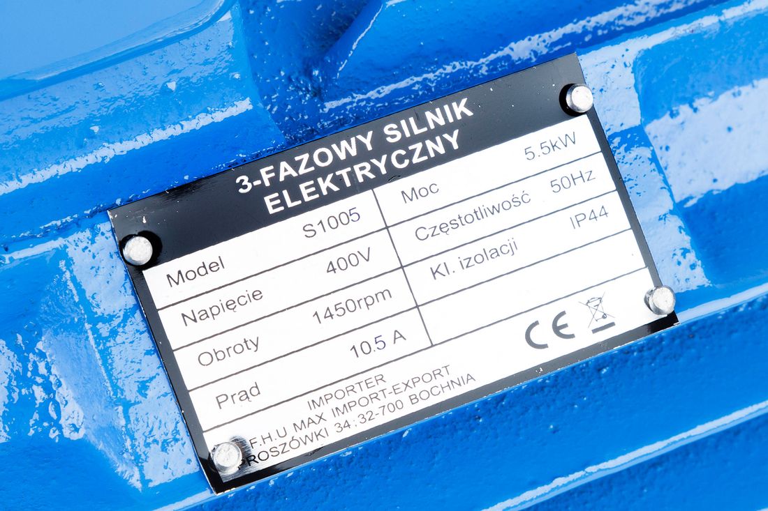 SILNIK ELEKTRYCZNY 3 FAZOWY 5,5KW 1450RPM - ERLI.pl