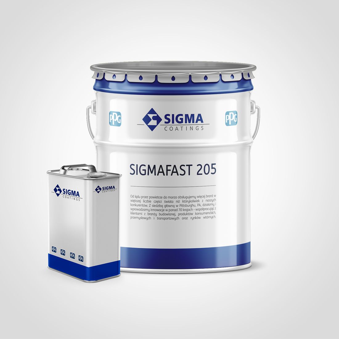 Farba Epoksydowa - Sigmafast 205 20 L Szary Grafitowy - RAL 7024 - ERLI.pl