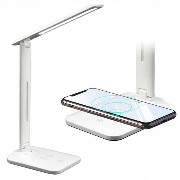 LAMPKA NA BIURKO LED Z ŁADOWARKA BEZPRZEWODOWA QI - ERLI.pl LAMPKA NA BIURKO LED Z ŁADOWARKA BEZPRZEWODOWA QI - ERLI.pl