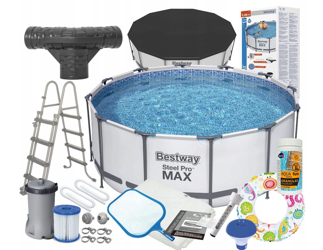 Bestway 56420 15w1 basen stelażowy 366x122 cm (set) - ERLI.pl