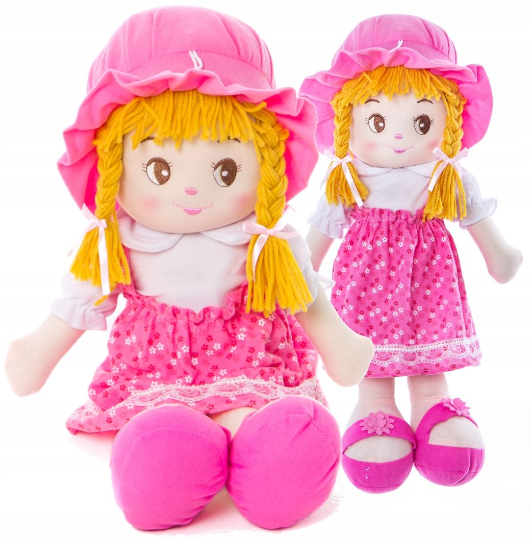 DUŻA SZMACIANA LALKA ZUZIA 50cm HAPPY MÓWI ŚPIEWA - ERLI.pl