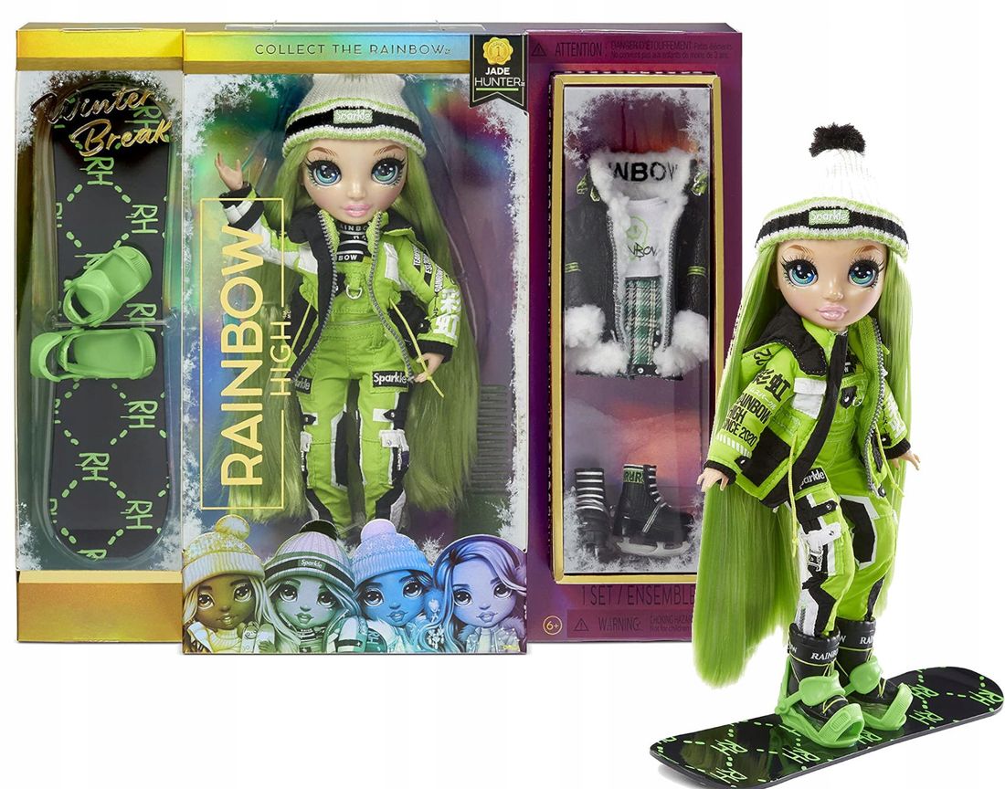 RAINBOW HIGH WINTER BREAK DOLL ZIMOWA JADE HUNTER - ERLI.pl