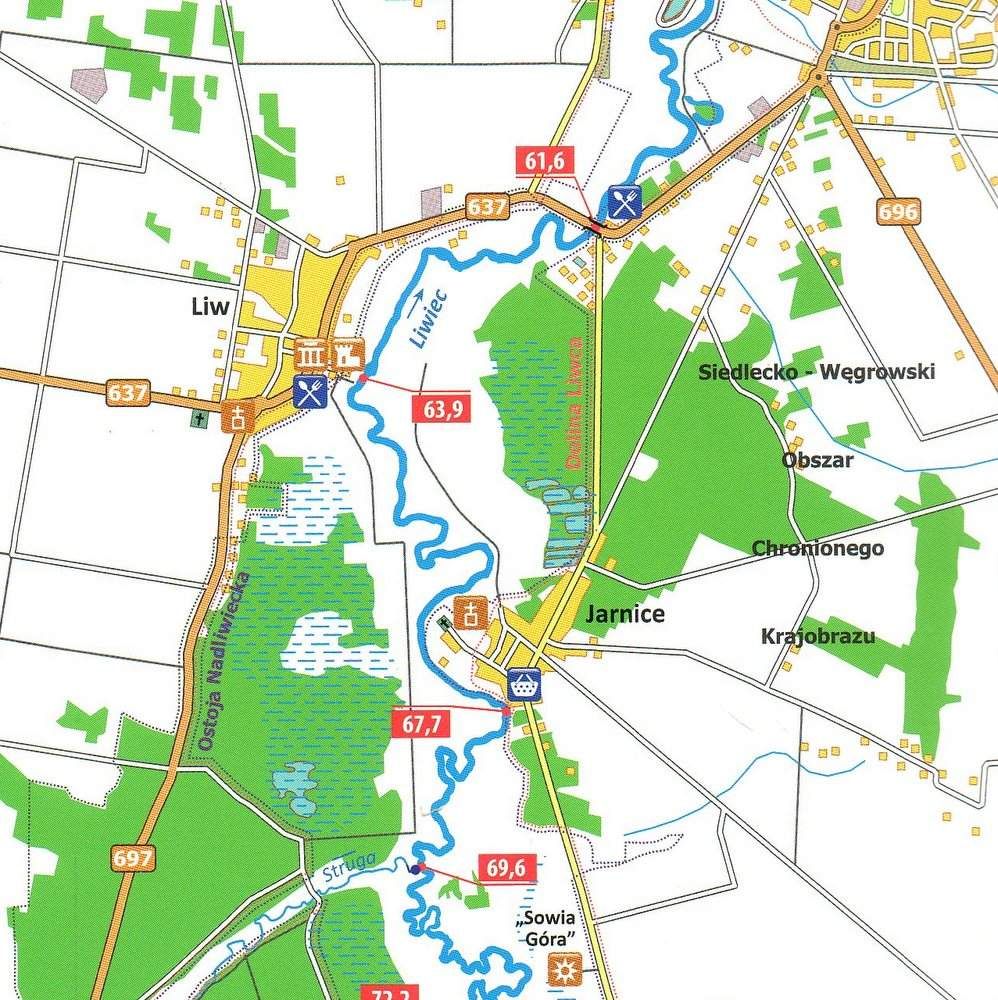 LIWIEC przewodnik kajakowy z mapą - ERLI.pl