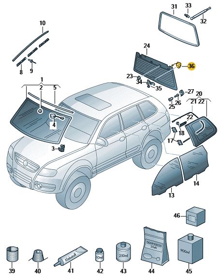 PRZYCISK TYLNEJ SZYBY VW TOUAREG 7L ORYGINAŁ – 122657193 - ERLI.pl