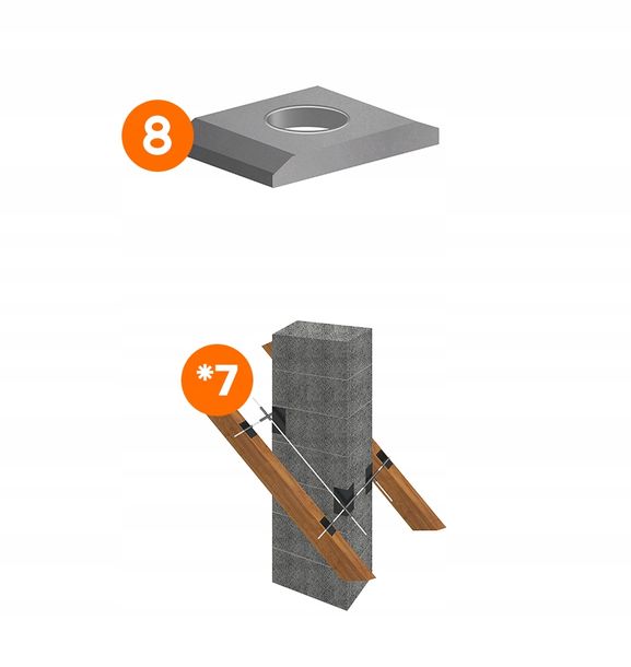 Komin system kominowy do gazu INOX W1 fi 80 10m - ERLI.pl