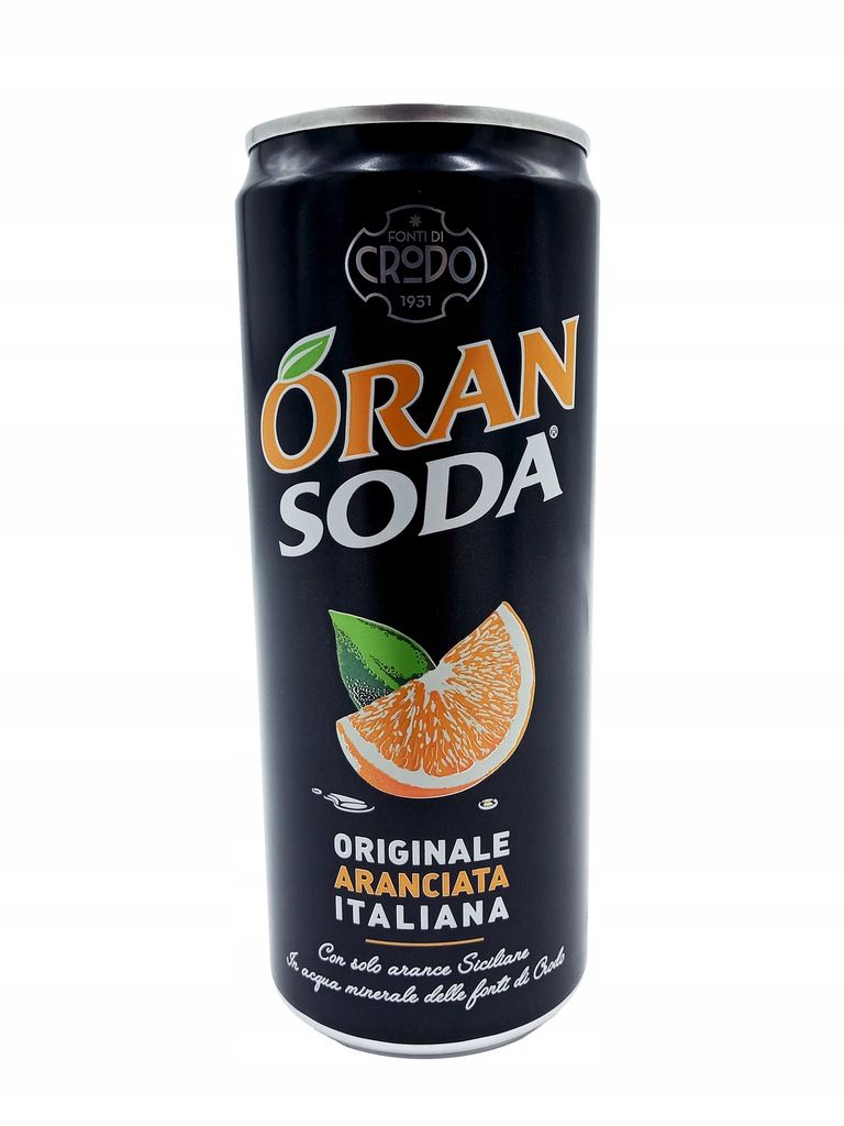 Napój ORAN SODA 330ml POMARAŃCZOWY CRODO WŁOCHY - ERLI.pl