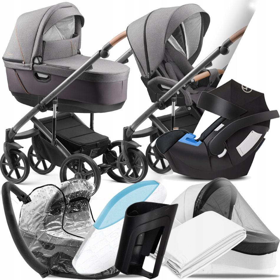 WÓZEK 3W1 JEDO TAMEL T-LINE 42 SZ I CYBEX ATON 5 - ERLI.pl