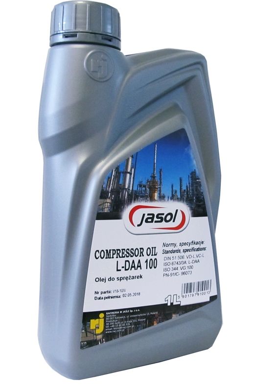 OLEJ 1L DO SPRĘŻARKI KOMPRESORA JASOL L-DAA 100 – 123404147 - ERLI.pl
