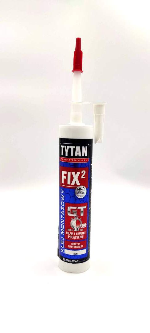 TYTAN PROF. FIX 2 KLEJ MONTAŻOWY HIGH TACK GT 290ML, BIAŁY - ERLI.pl