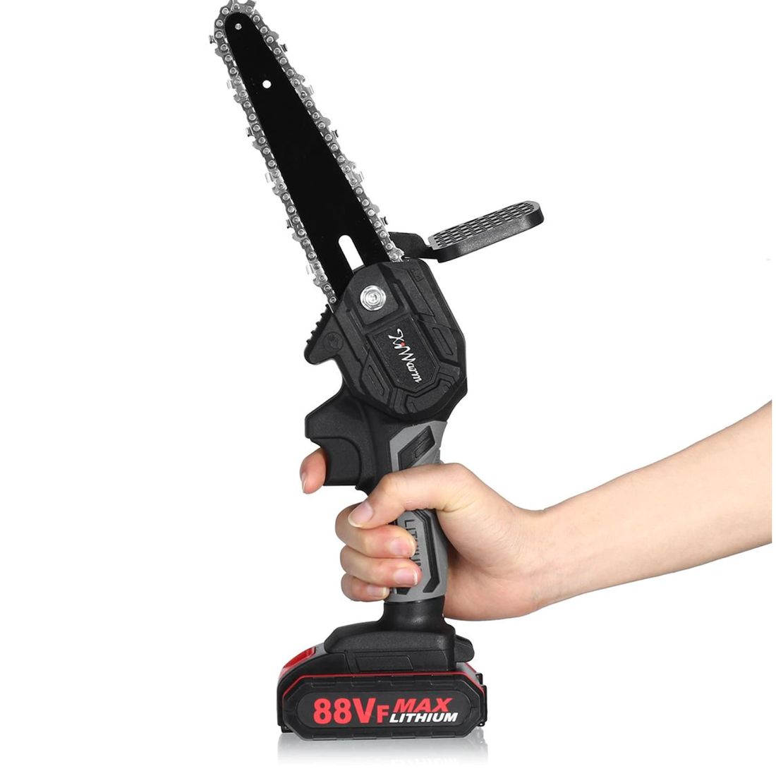 MINI PIŁA ŁAŃCUCHOWA AKUMULATOROWA ELEKTRYCZNA 2x BATERIA ZESTAW ...