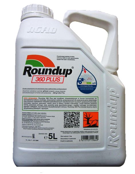 Roundup 360sl Plus Niszczy Chwasty Korzenie 5l - ERLI.pl