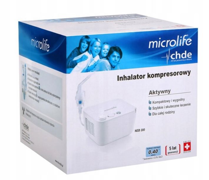 Microlife NEB 200 inhalator nebulizator rodzinny – 4777421 - ERLI.pl