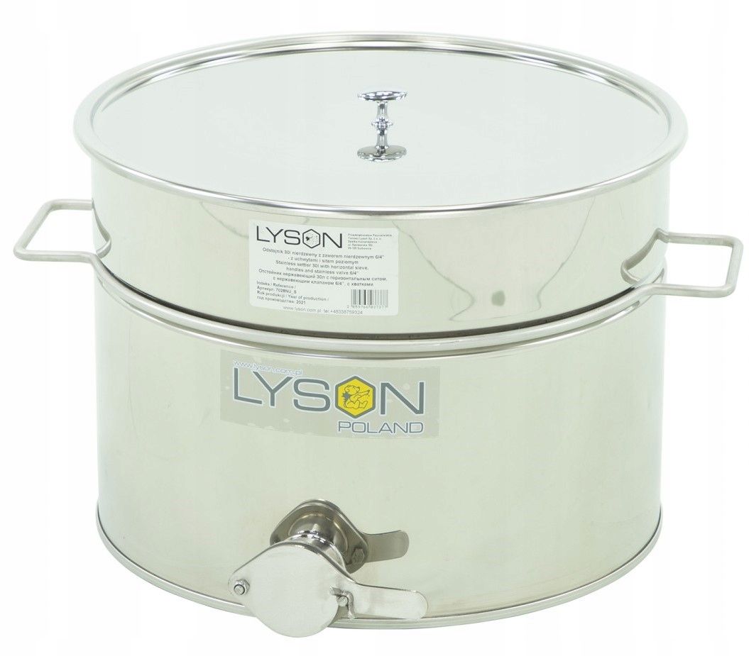 ODSTOJNIK nierdzewny 30L zawór 6/4' z UCHWYTAMI – 124331419 - ERLI.pl