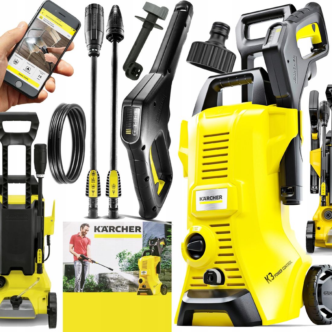 MYJKA CIŚNIENIOWA KARCHER K3 NOWY MODEL GERMANY XL - ERLI.pl
