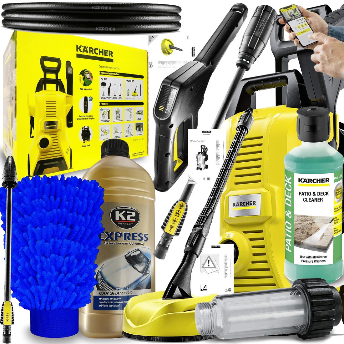 MYJKA CIŚNIENIOWA KARCHER K 3 PREMIUM ZESTAW START - ERLI.pl