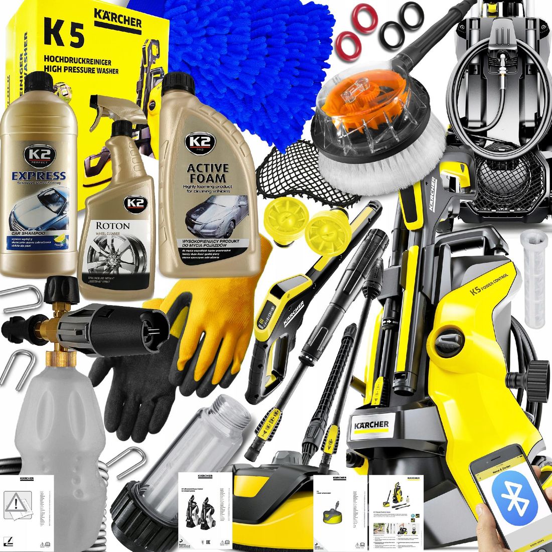MYJKA KARCHER K5 POWER CONTROL HOME ZESTAW DO AUTA - ERLI.pl