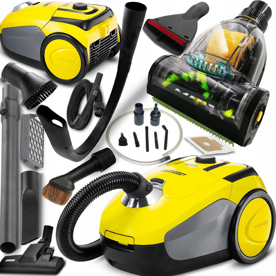 KARCHER VC2 MOCNY ODKURZACZ DOMOWY KOMPAKT DO AUTA - ERLI.pl