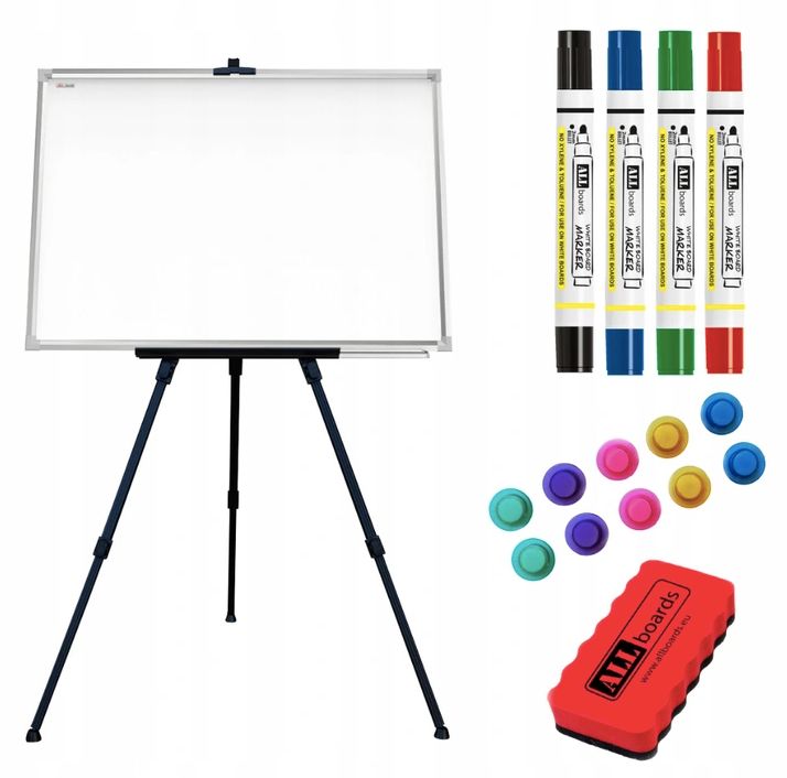 STOJĄCA Tablica Magnetyczna Markery Magnesy - ERLI.pl