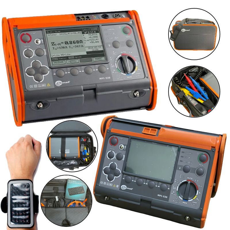 SONEL MPI-530 Wielofunkcyjny Miernik Parametrów Instalacji Zestaw - ERLI.pl