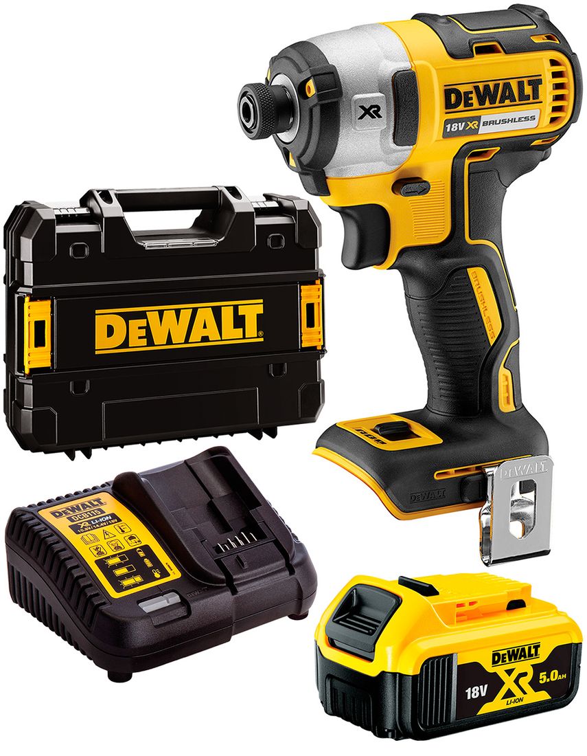 Zakrętarka udarowa 18V 1x5Ah 205Nm DeWALT DCF887P1 – 124830096 - ERLI.pl