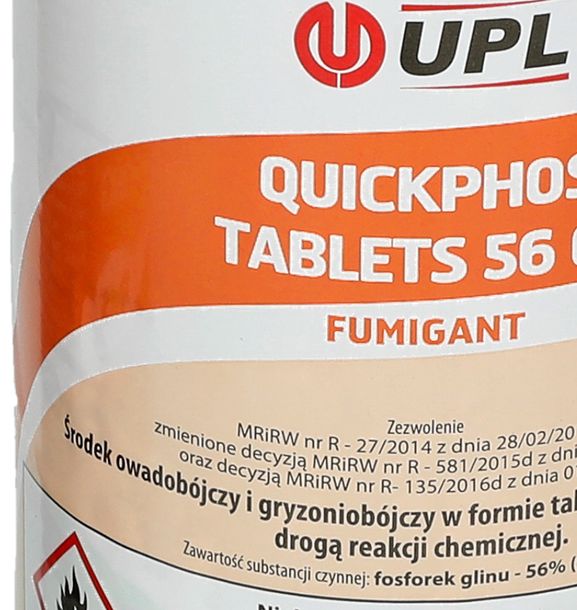 Quickphos 56GE tabletki środek na krety karczowniki fumigacja 1kg - ERLI.pl