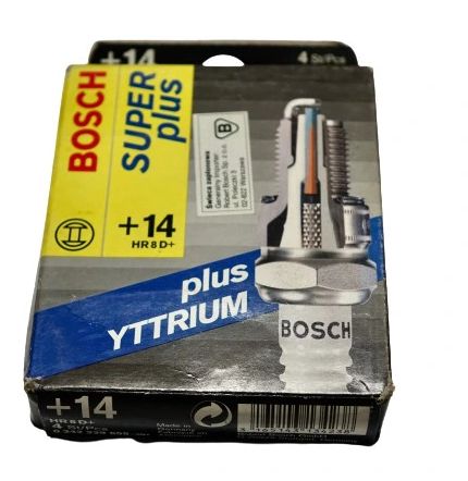 Świece BOSCH SUPER PLUS +14 HR8D+ kpl 4szt - ERLI.pl