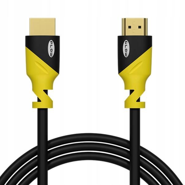 KABEL PRZEWÓD ADAPTER HDMI-HDMI YELLOW 5m 4K - ERLI.pl