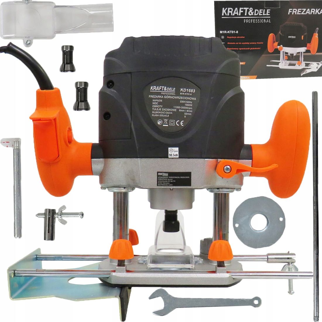 FREZARKA GÓRNOWRZECIONOWA DO DREWNA 6-8mm 1900W - ERLI.pl