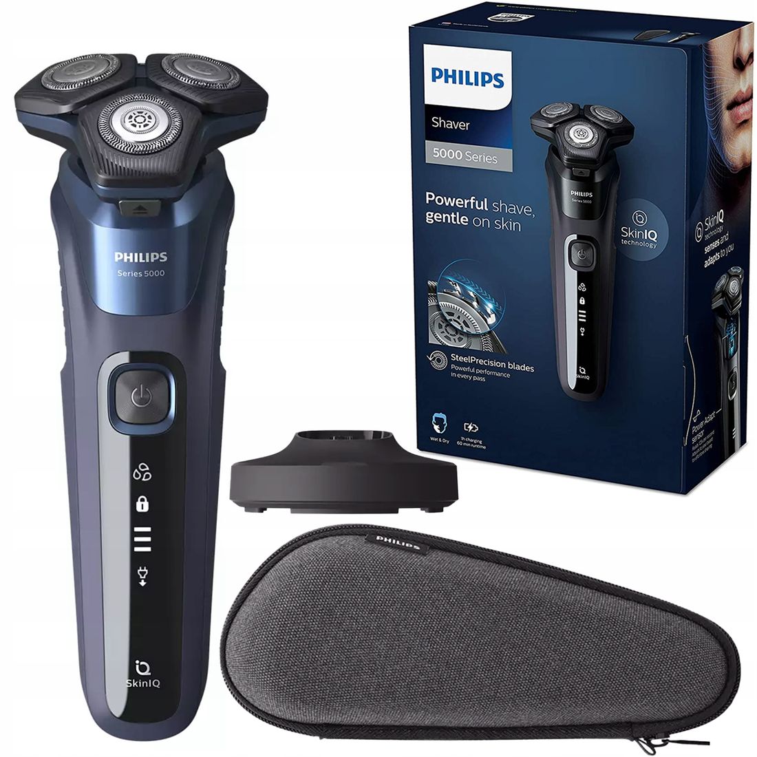 GOLARKA PHILIPS SERIES S5585/35 SkinIQ TRYMER ETUI - ERLI.pl