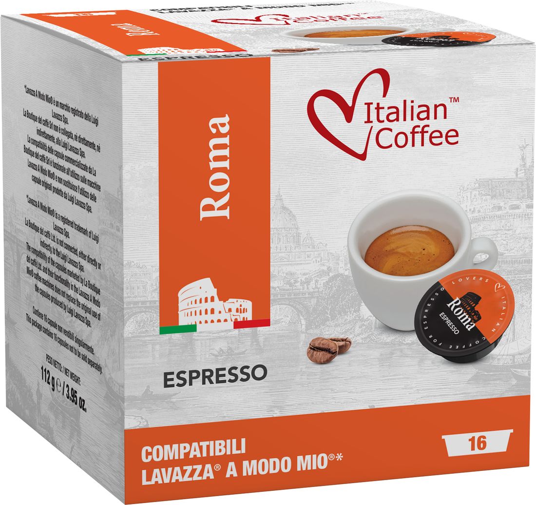 Roma Espresso kapsułki do Lavazza a Modo Mio - 16 kapsułek - ERLI.pl
