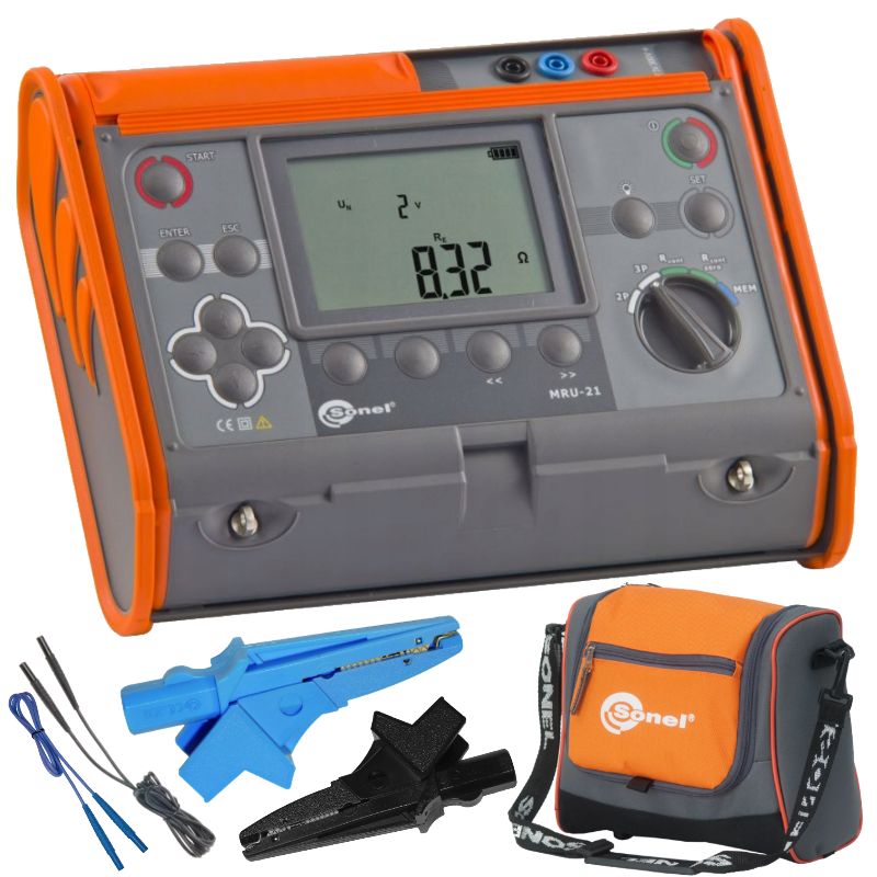 SONEL MRU-21 Miernik Rezystancji Uziemienia - ERLI.pl