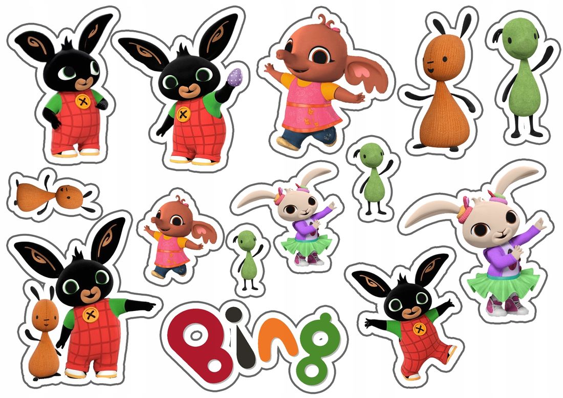 ZESTAW OPŁATEK 21CM + POSTACIE - KRÓLIK BING +G - ERLI.pl