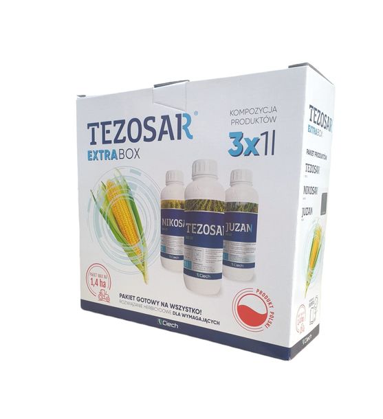 Zestaw Ciech Tezosar Extra Box 3x1l na chwasty 1,4ha herbicyd - ERLI.pl