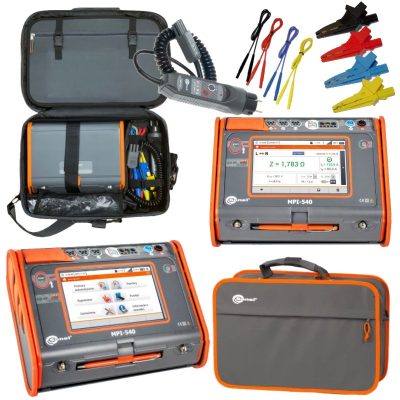 SONEL MPI-540 Wielofunkcyjny Miernik Parametrów Instalacji Elektrycznych - ERLI.pl