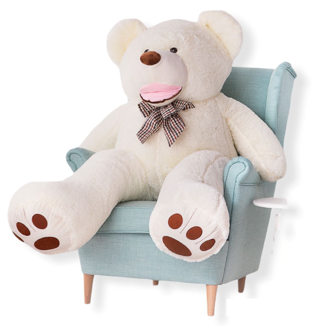 Duży Miś Misiek z kokardą Gigant XXL Pomysł Na Prezent TEDDY 160 cm ...