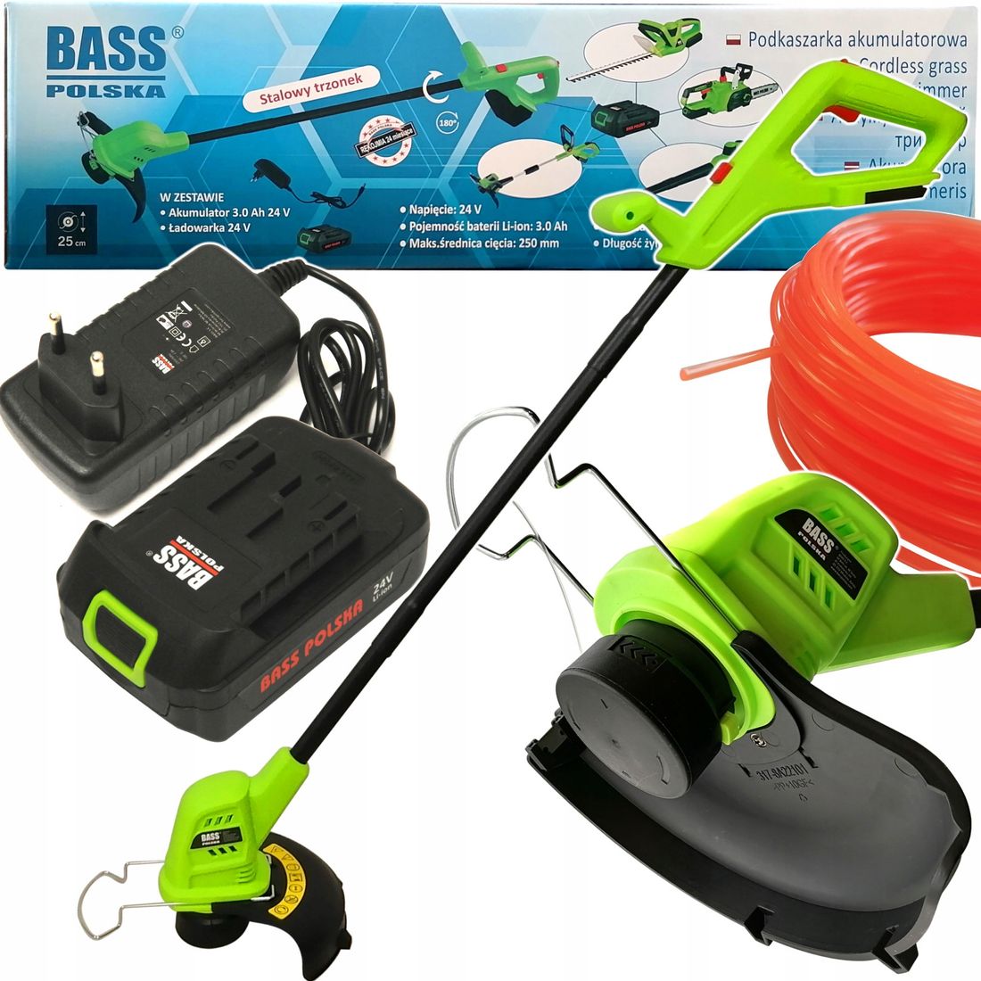 PODKASZARKA AKUMULATOROWA WYKASZARKA 24V 3Ah KOSA - ERLI.pl