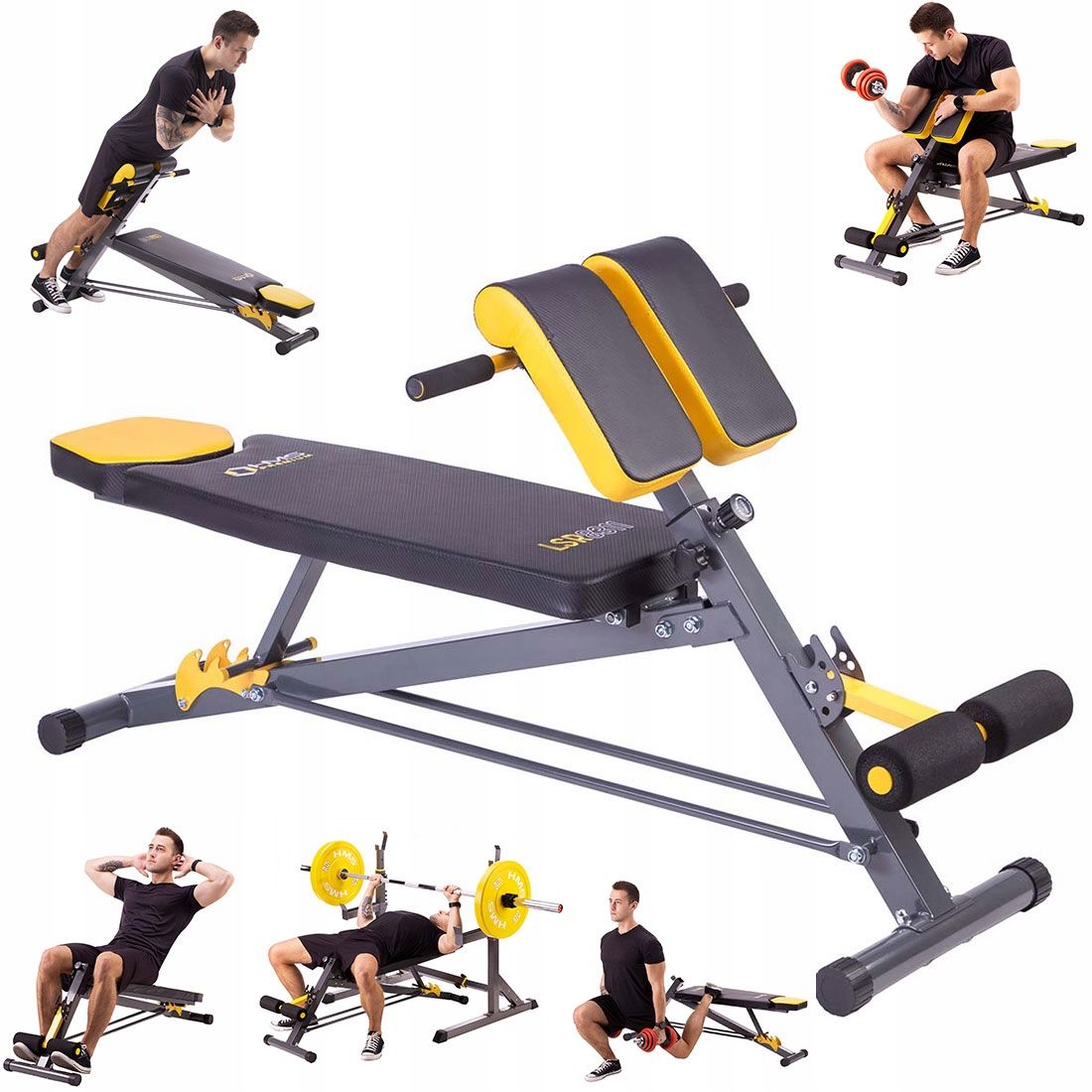 Ławeczka RZYMSKA Regulowana Skośna i Prosta 5w1 - ERLI.pl