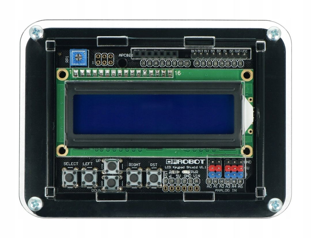 Obudowa do Arduino Uno z LCD Keypad Shield v1.1 - ERLI.pl Obudowa do Arduino Uno z LCD Keypad Shield v1.1 - ERLI.pl