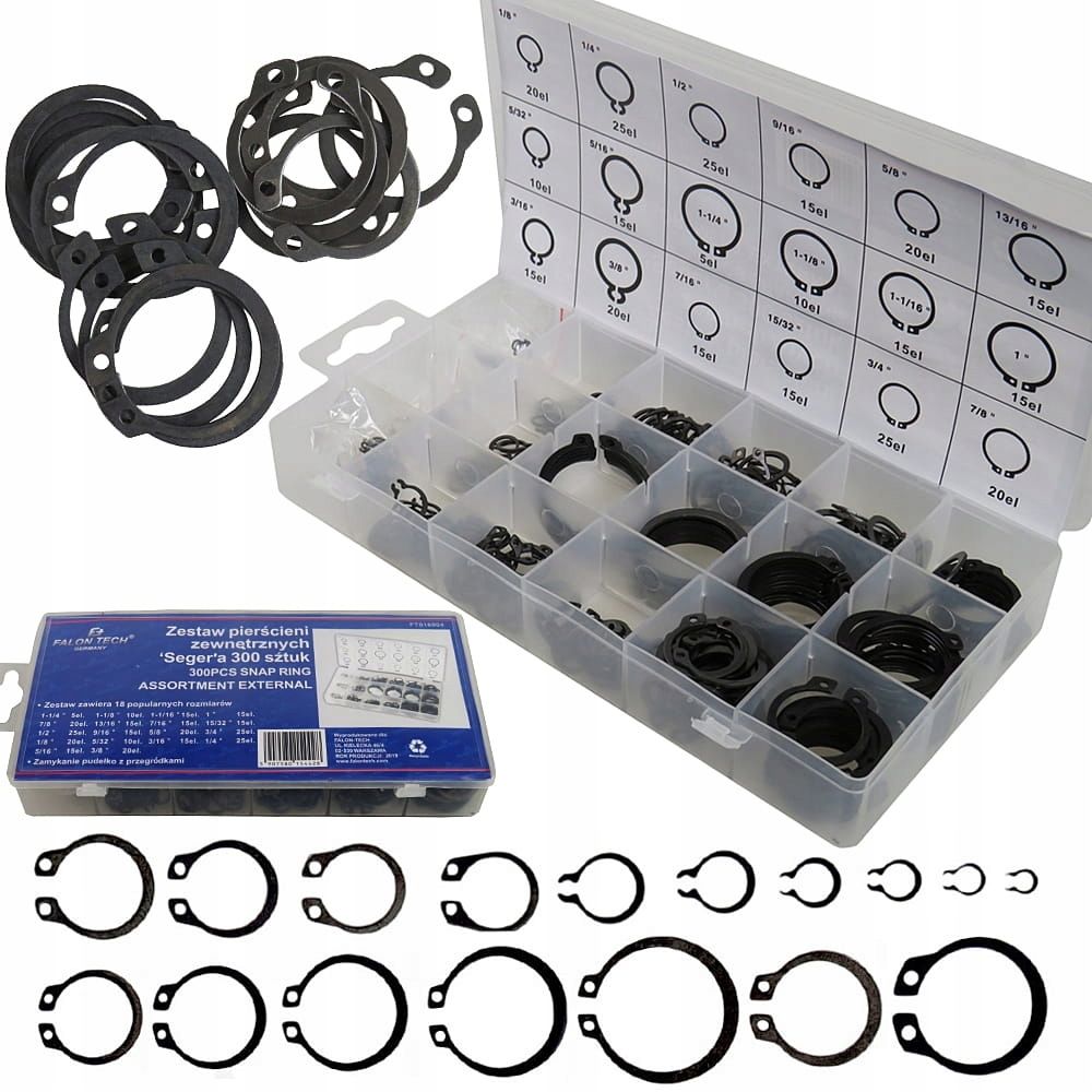 SEGERY PIERŚCIENIE OSADCZE SEGERA ZEWNĘTRZNE 300sz - ERLI.pl