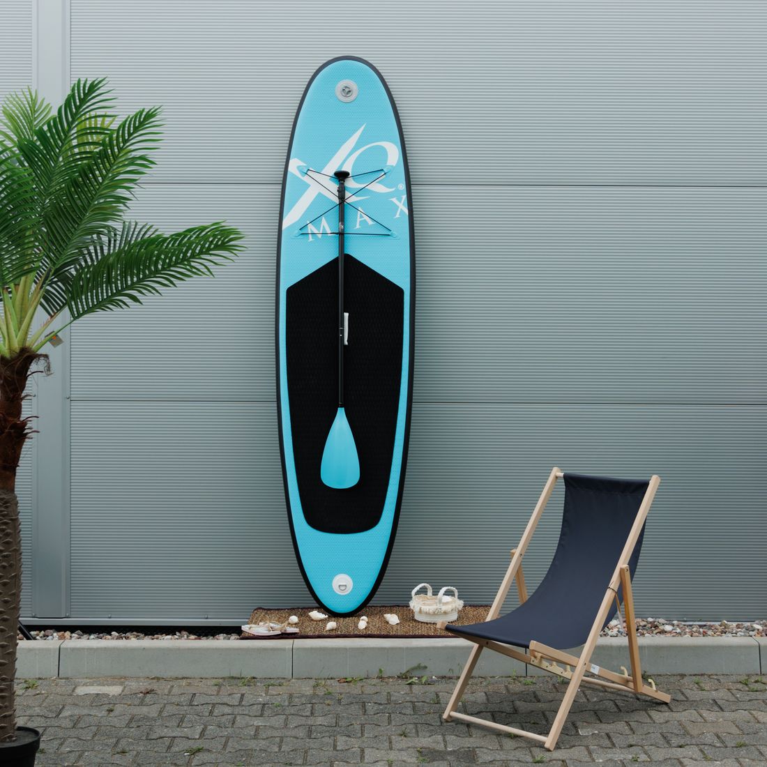 Deska SUP do pływania XQMAX 285x71x10 cm HIT CENOWY 9w1 - ERLI.pl