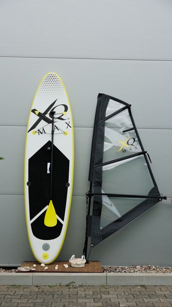 Deska do pływania SUP Paddle z żaglem 305x71x10 cm 10w1 - ERLI.pl