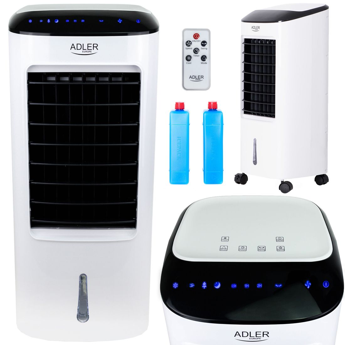 Klimator Wodny Klimatyzer Wentylator Pokojowy Lcd - ERLI.pl