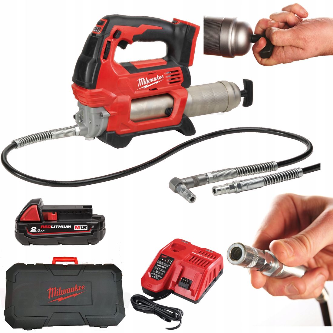 SMAROWNICA 18V MILWAUKEE M18 GG-201C - ERLI.pl