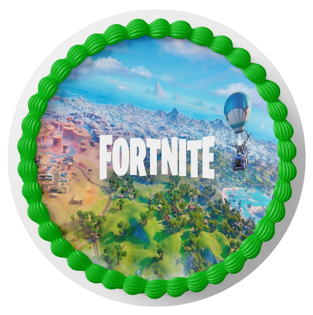 OPŁATEK NA TORT FORTNITE + NAPIS GRATIS - ERLI.pl