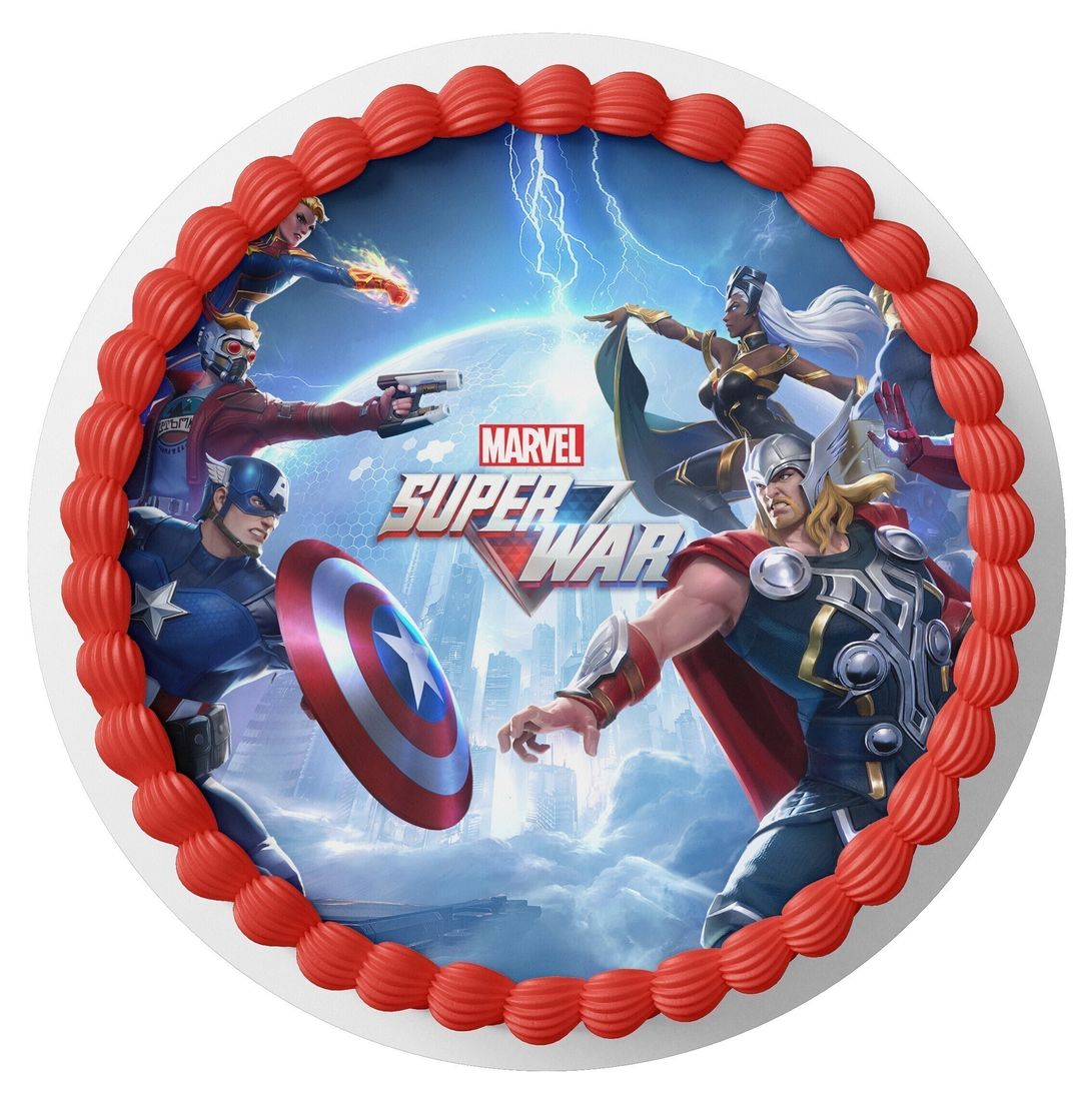 OPŁATEK NA TORT AVENGERS + NAPIS GRATIS - ERLI.pl