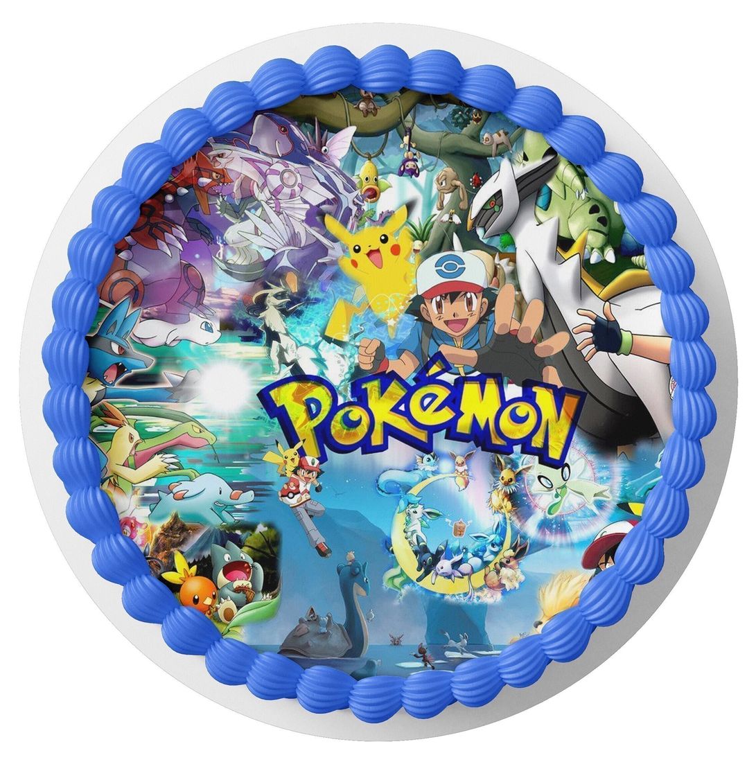 OPŁATEK NA TORT POKEMON + NAPIS GRATIS - ERLI.pl