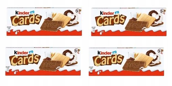 4x128g KINDER Cards Ciastka 5pak UK - ERLI.pl
