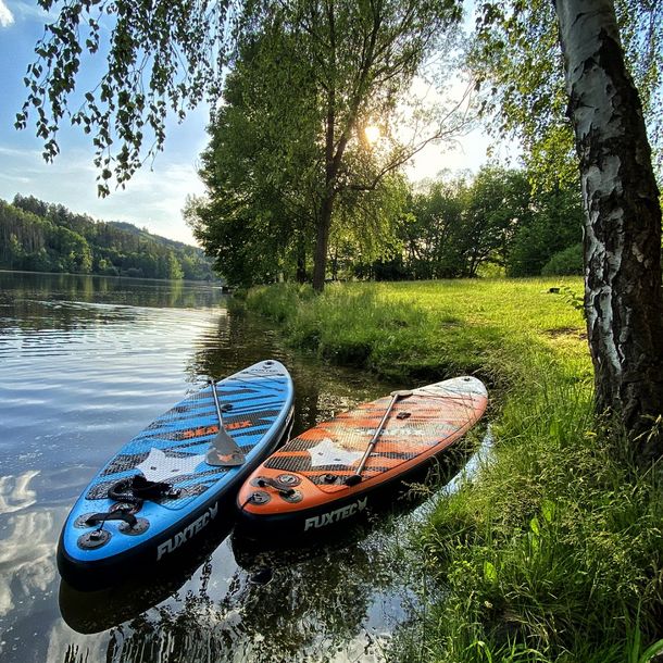 Deska do pływania SUP Fuxtec 320x81cm 150kg zestaw - ERLI.pl