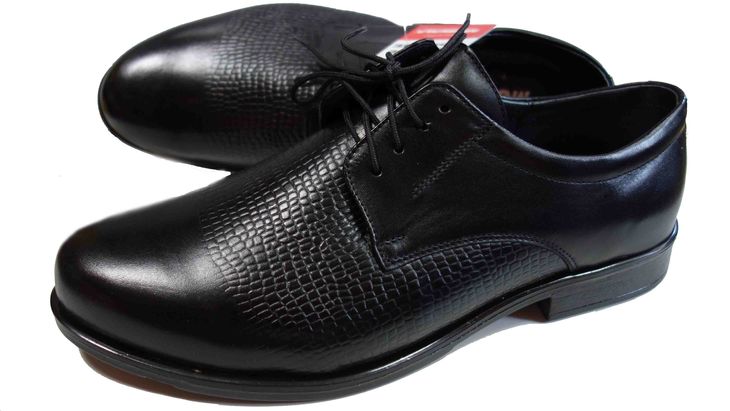 BARDZO SZEROKIE BUTY MESKIE TEGOSC 3 X H 40 Czarny - ERLI.pl