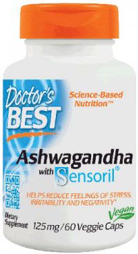DOCTOR'S BEST ASHWAGANDHA SENSORIL 125mg-60 kaps – 127843302 - ERLI.pl